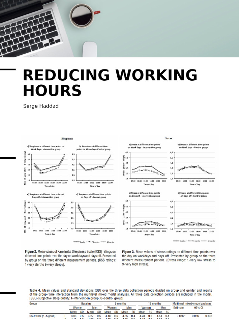 Reduced Work Hours & Stress Relief | PDF