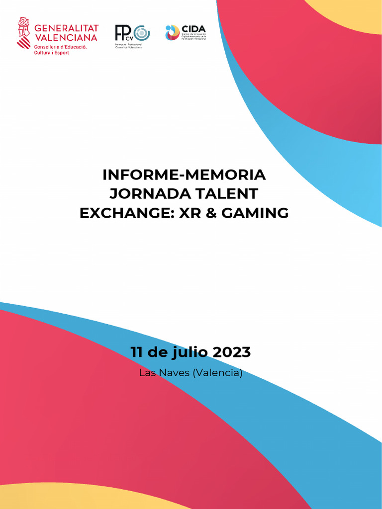 Informe Jornada Talent Exchange XR & Gaming | PDF