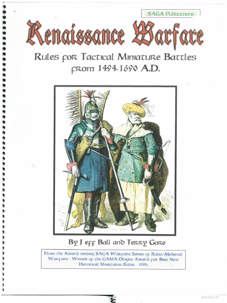 Renaissance Warfare Miniatures Rules 1494-1690 | PDF
