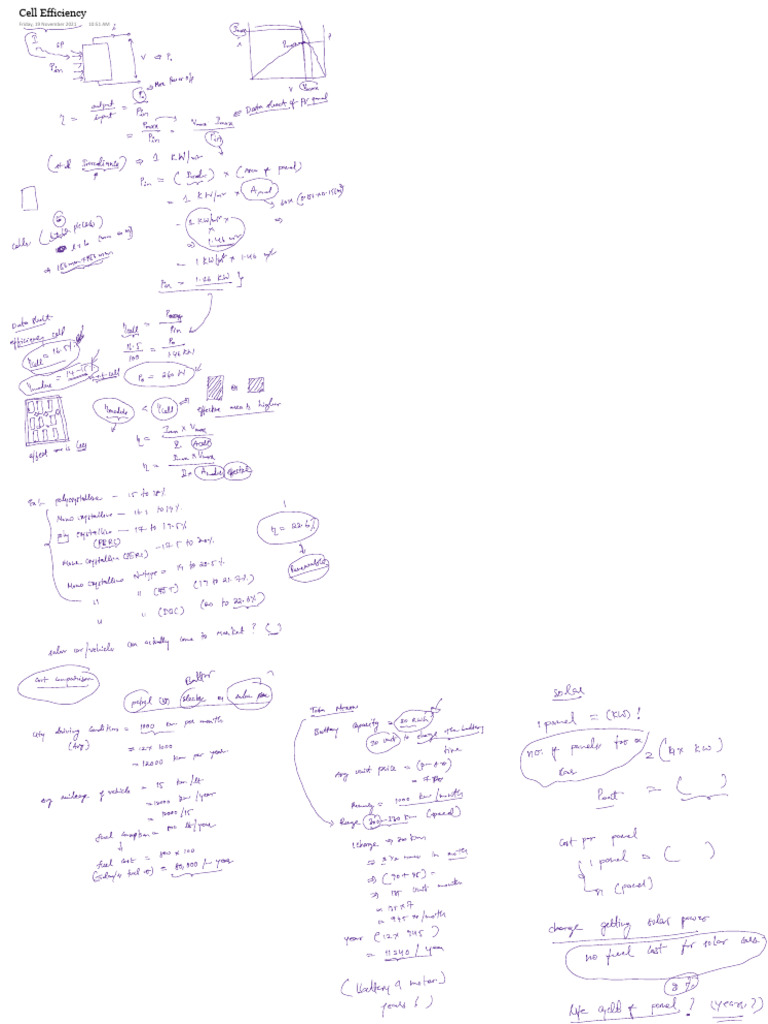 Cell Efficiency | PDF