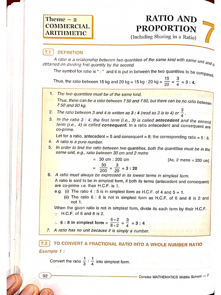 Proportion and Unitary Method | PDF