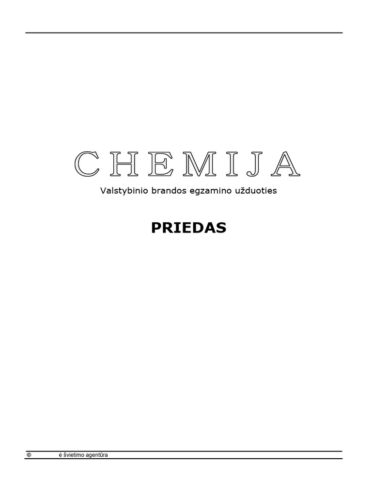 CHEMIJA - Priedas | PDF