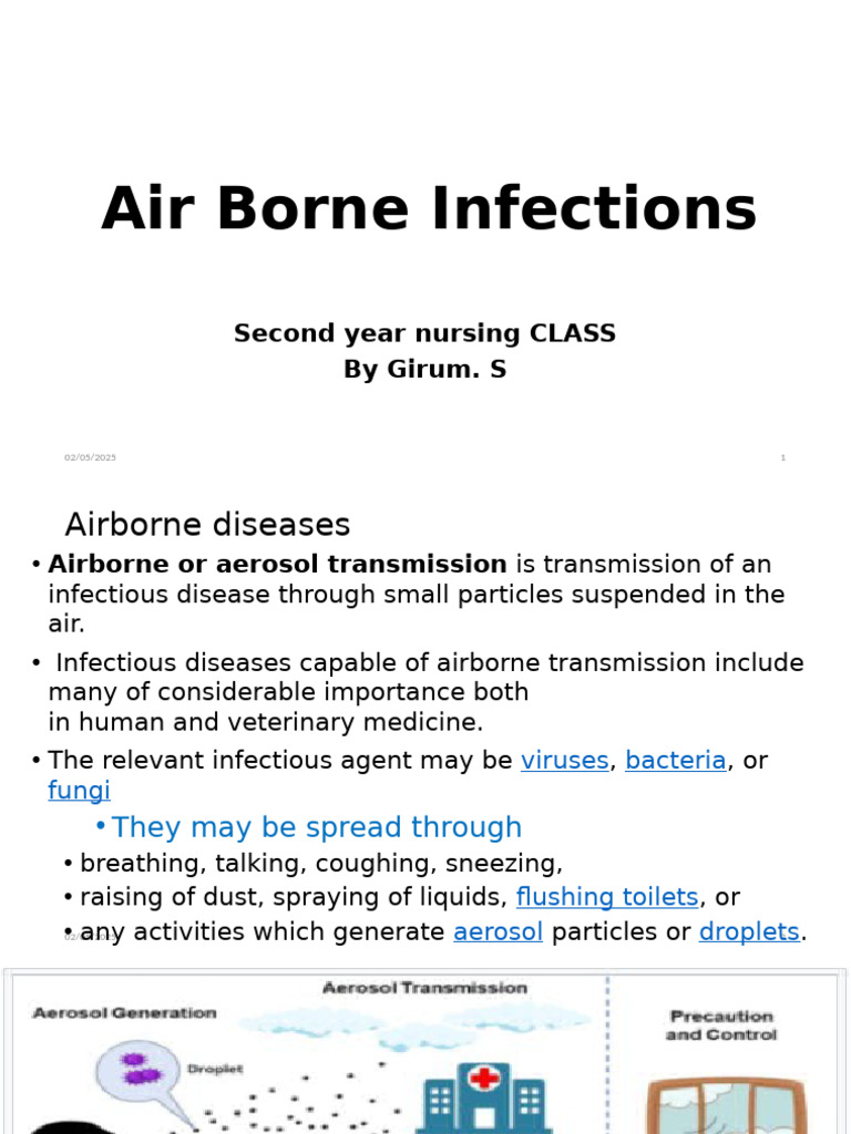 Airborne Infections: Symptoms & Prevention | PDF | Tuberculosis ...