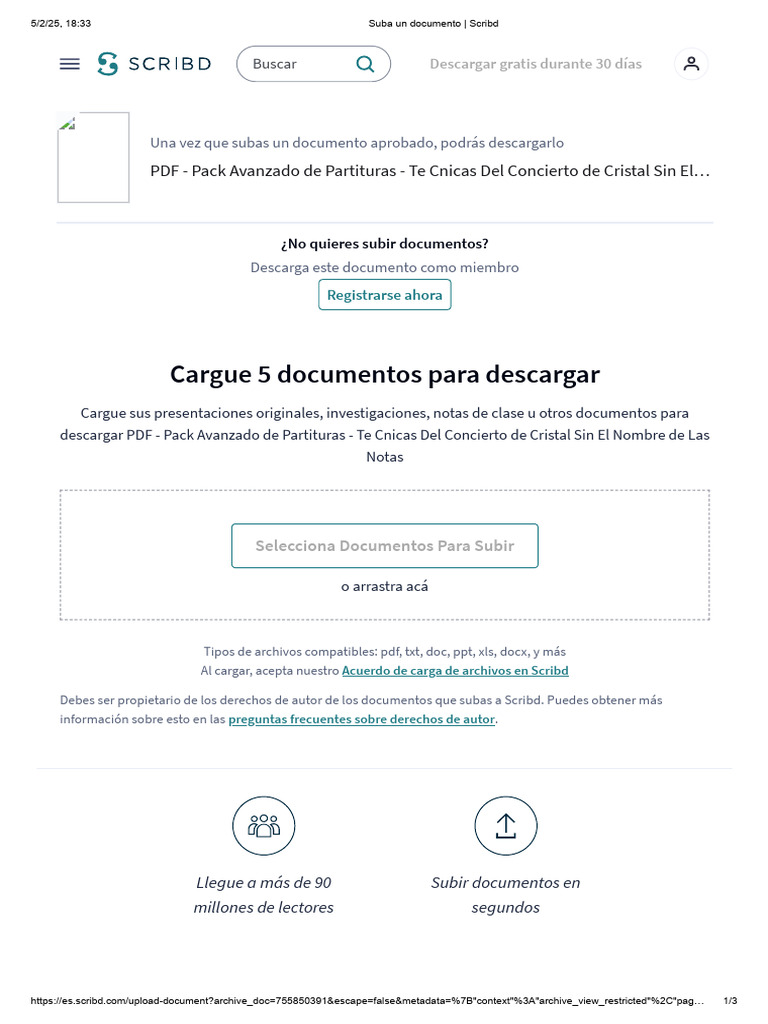 Suba Un Documento - Scribd | PDF | Scribd | Informática