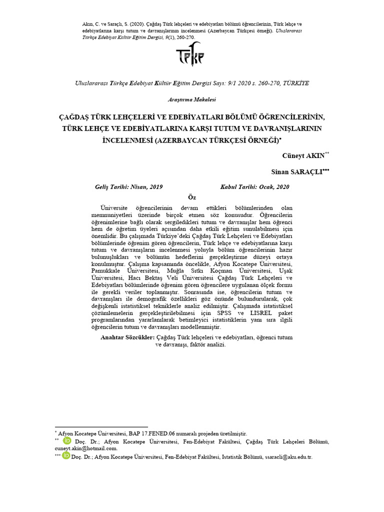 A Da T RK Leh Eler Ve Edeb Yatlari B L M | PDF