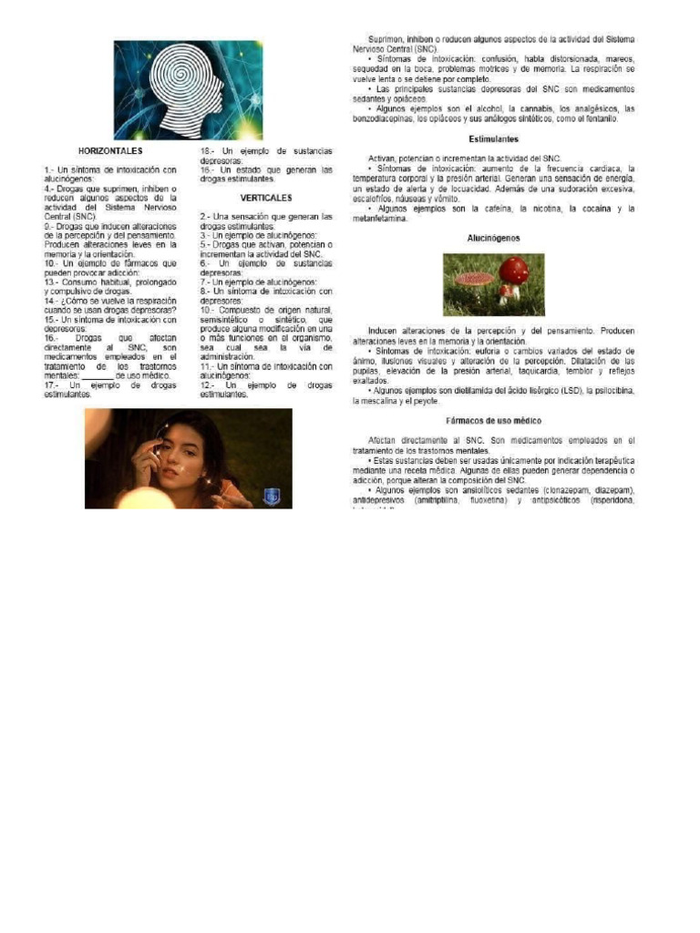 ACTIVIDADES DE LAS DROGAS | PDF