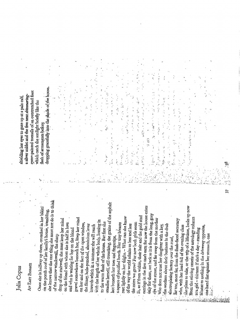 An Easy Passage - Julia Copus | PDF