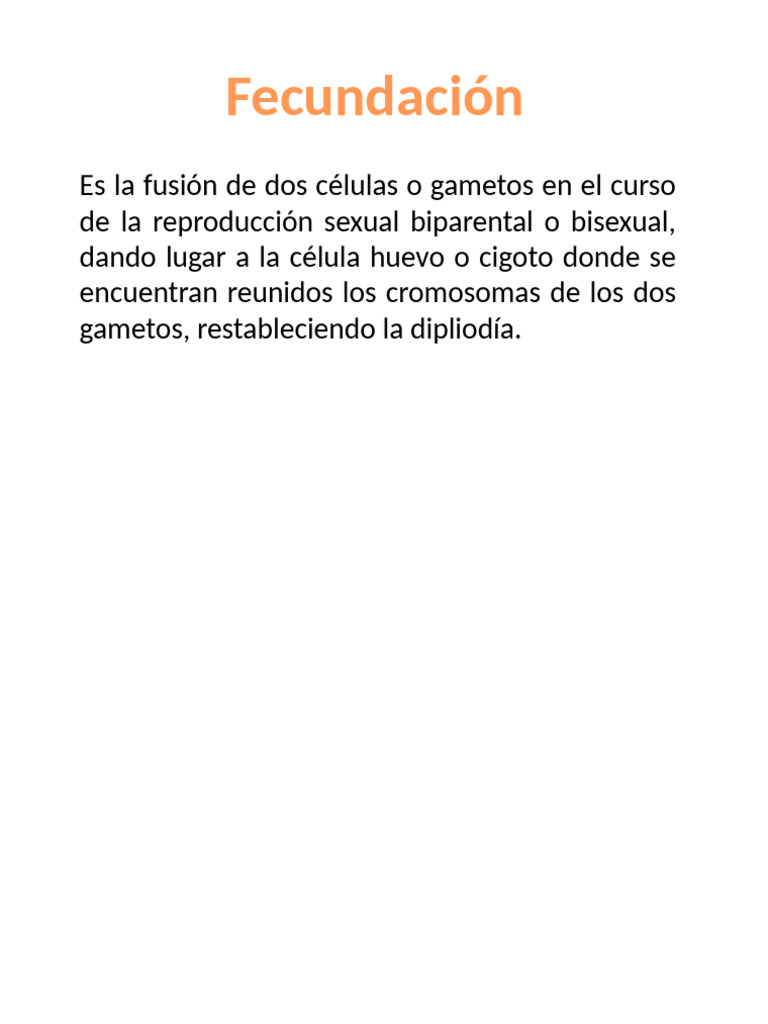 Fecundacion | PDF | Huevo | Hembra