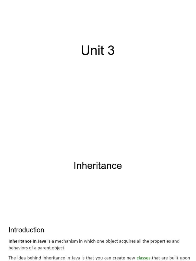 Unit 4 Multithreading | PDF | Inheritance (Object Oriented Programming) | Class (Computer ...