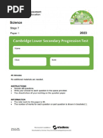 Lower Secondary Science 7 End-Of-Year Test | PDF | Hydroxide | Acid