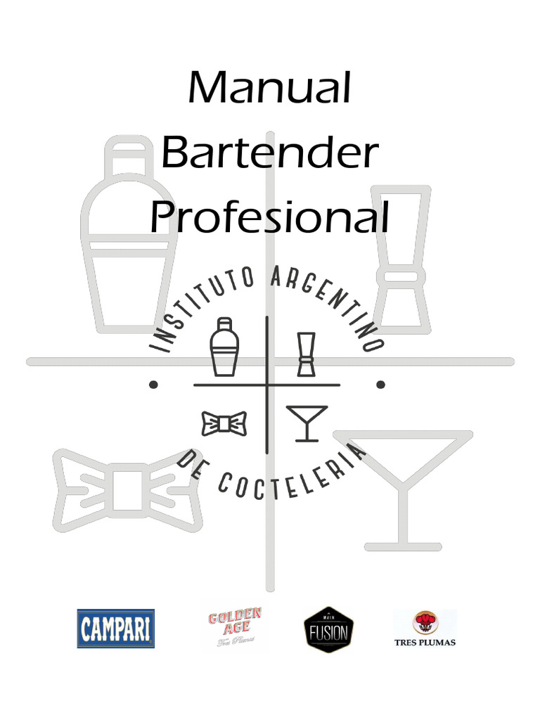 Manual Bartender Pro - Clase 1 | PDF | Bebidas Mixtas | Bebida