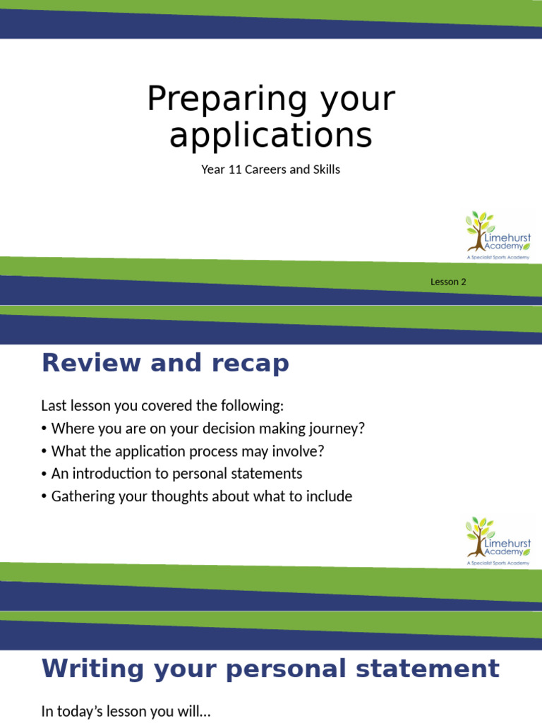 Year 11 Personal Statement Guide | PDF