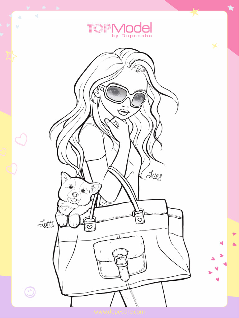 Topmodel Malvorlage by Depesche | PDF