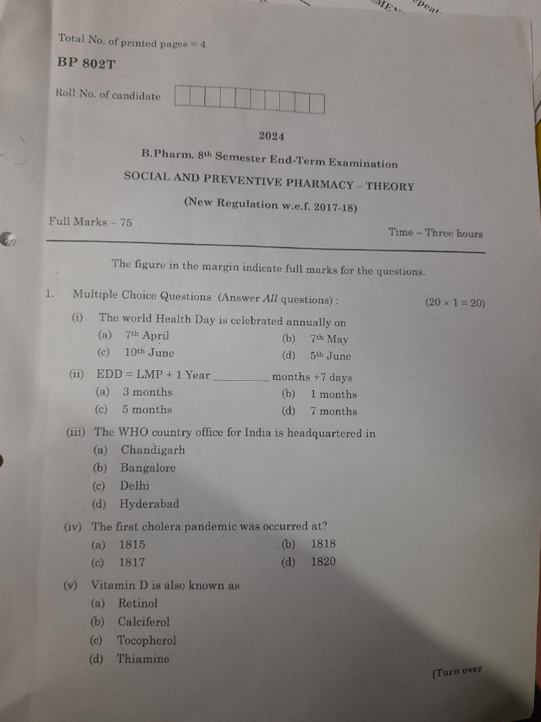 SPP Question Paper | PDF