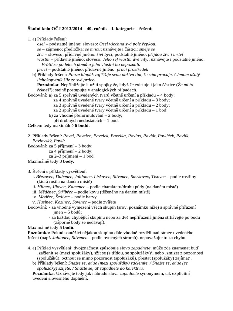 Ocj 2014 Reseni | PDF