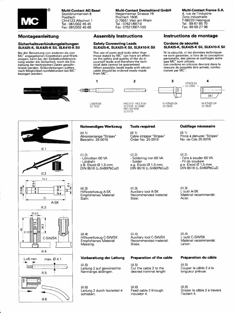 Staubli - instructions | PDF