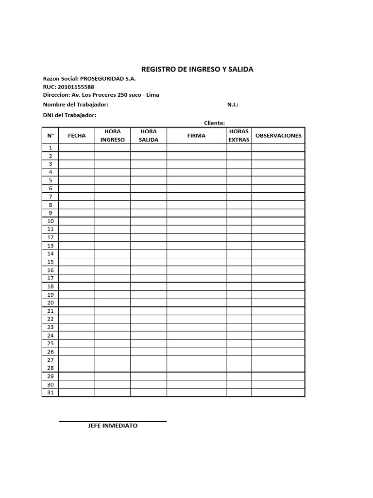 Formato Hoja Laborada | PDF