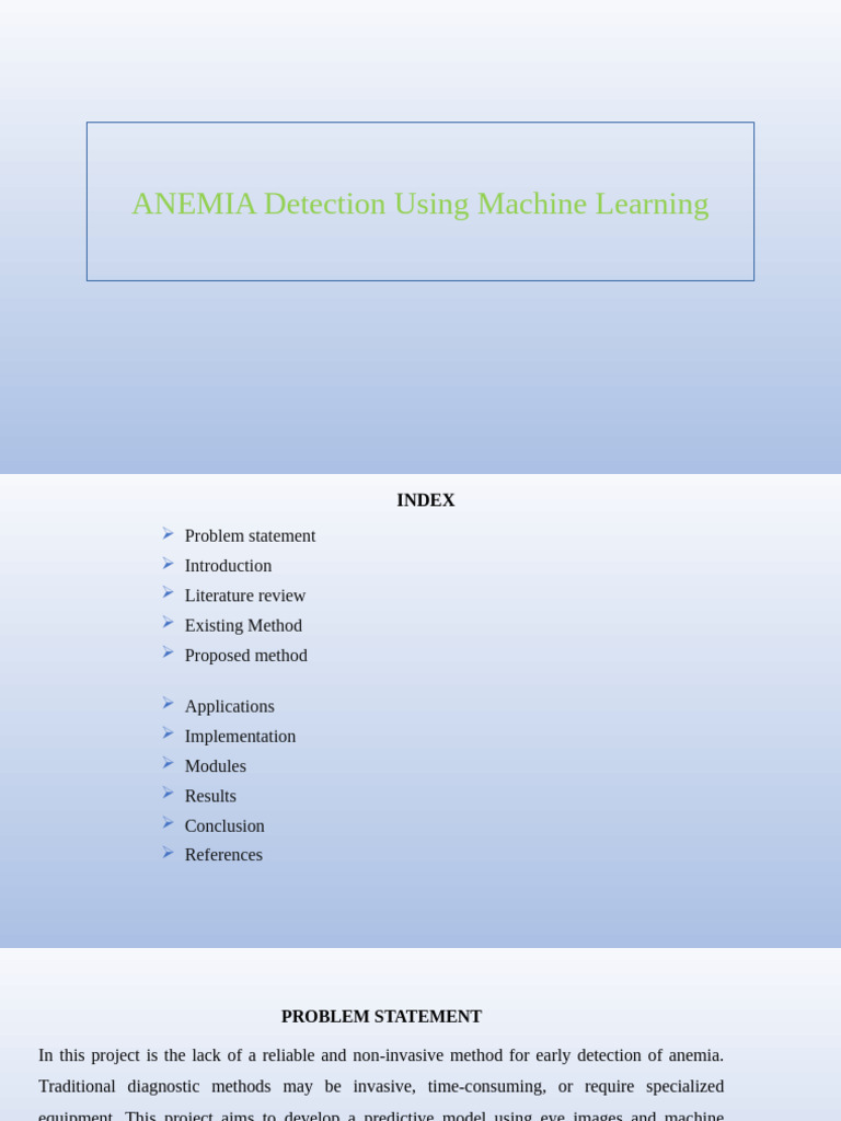 Animea Detection Using MAchine Learning | PDF | Machine Learning | Anemia