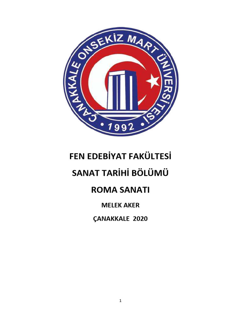 Roma Mitolojisi Ve Sanata Yansimasi | PDF