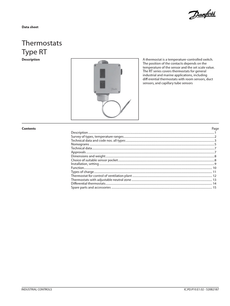 Danfoss_RT_Thermostats_3 | PDF | Thermostat | Temperature