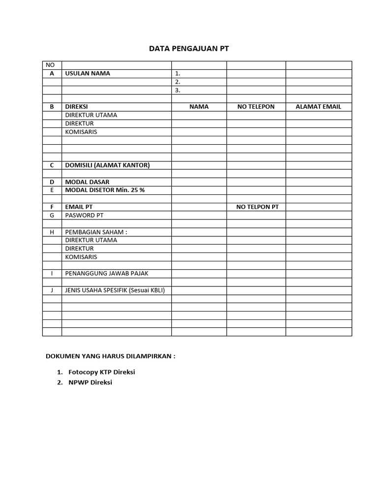 1664167590563_1661917089076_DATA PENGAJUAN PT | PDF