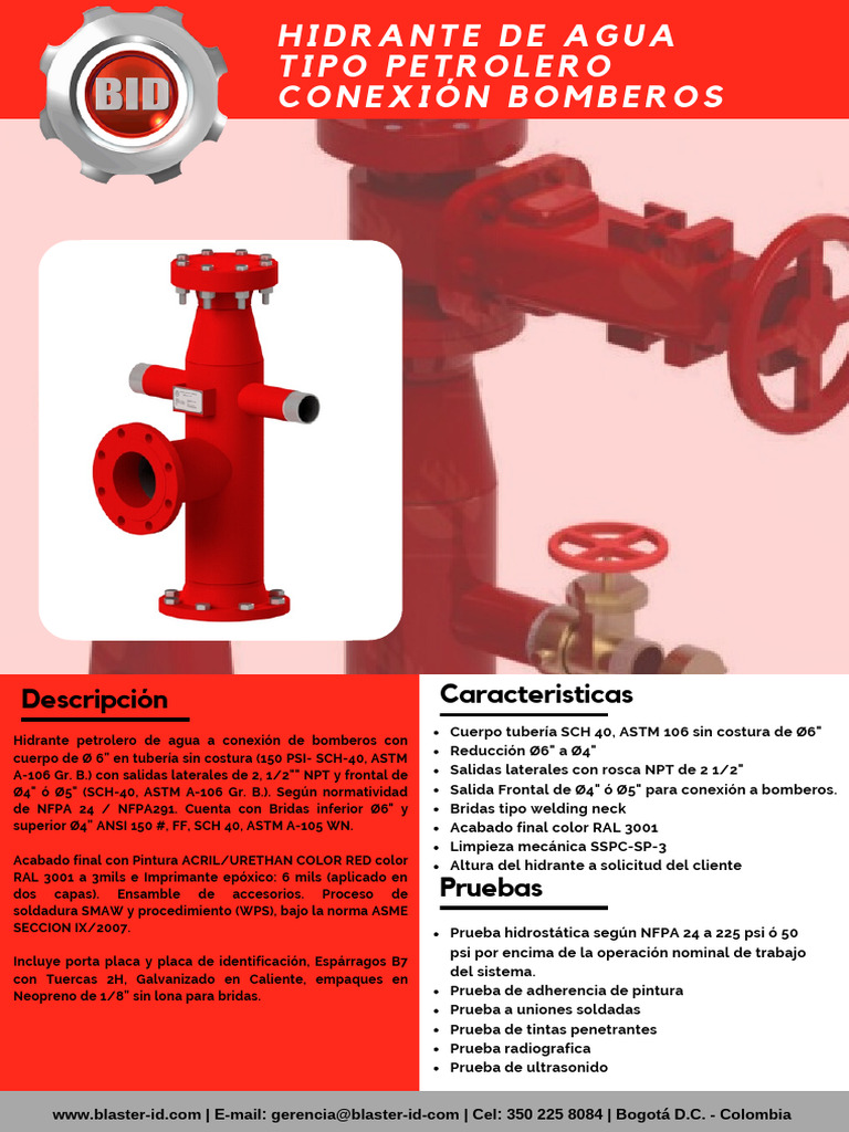 HIDRANTE Conex Bomberos | PDF