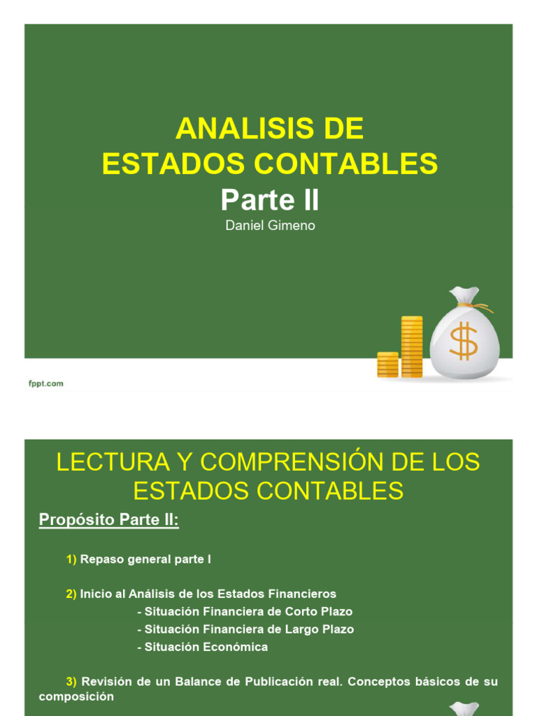 Analisis de Estados Contables Parte Ii 2020 | PDF | Hoja de balance | Contabilidad