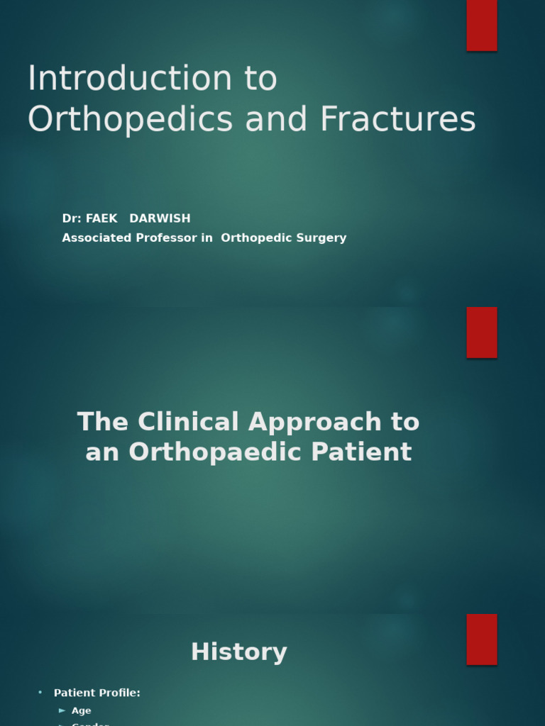 Orthopedic Patient Assessment Guide | PDF | Bone | Musculoskeletal ...