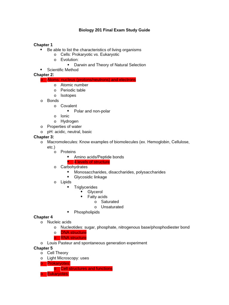Biology 209 Final Exam Study Guide | PDF | Cell Membrane | Cellular Respiration