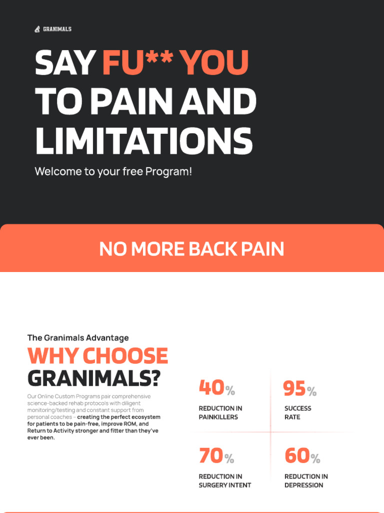 Back Pain | PDF | Back Pain | Anatomical Terms Of Motion
