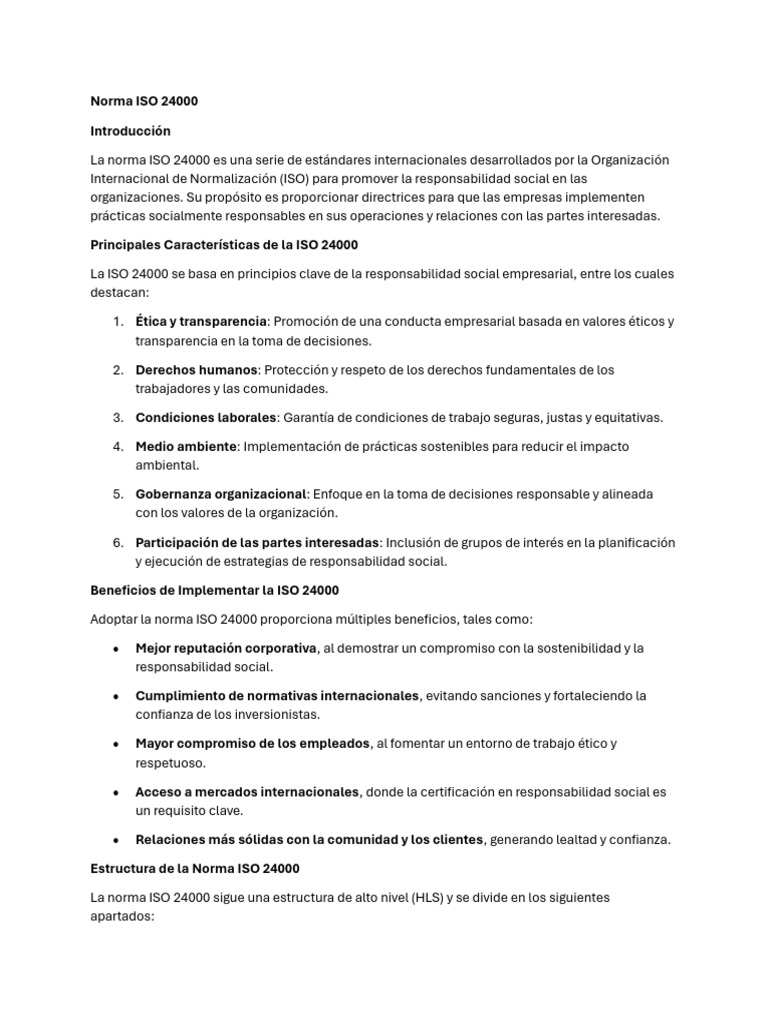 Iso 24000 | PDF | Sustentabilidad | Planificación