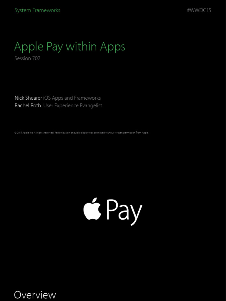Apple Pay Within Apps | PDF | Apple Pay | Ios