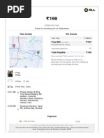 OlaCabs Invoice | PDF | Invoice | Payments