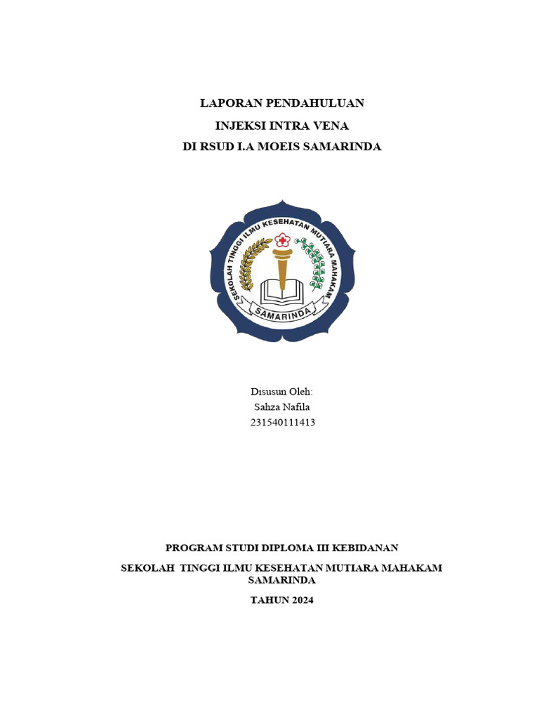 Panduan Injeksi Intra Vena di RSUD | PDF