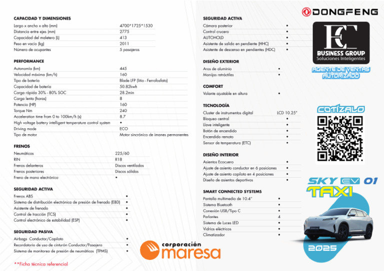 Ficha Tecnica Sky Ev 01 | PDF