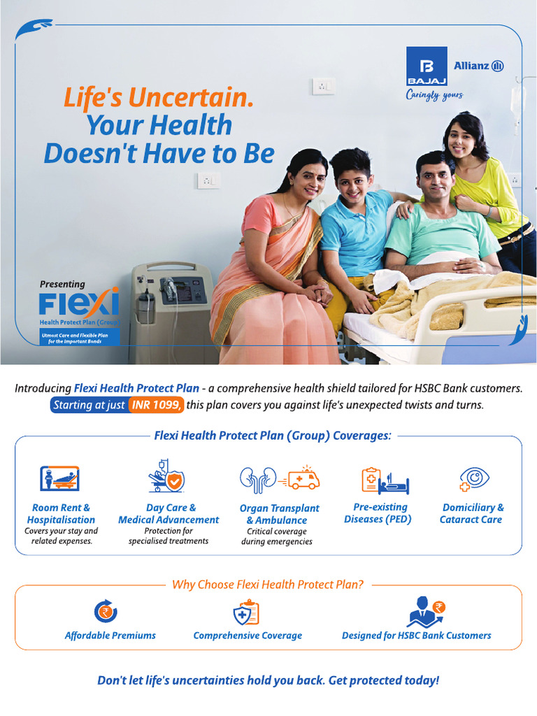 One Pager - HSBC Flexi Health Group Product | PDF