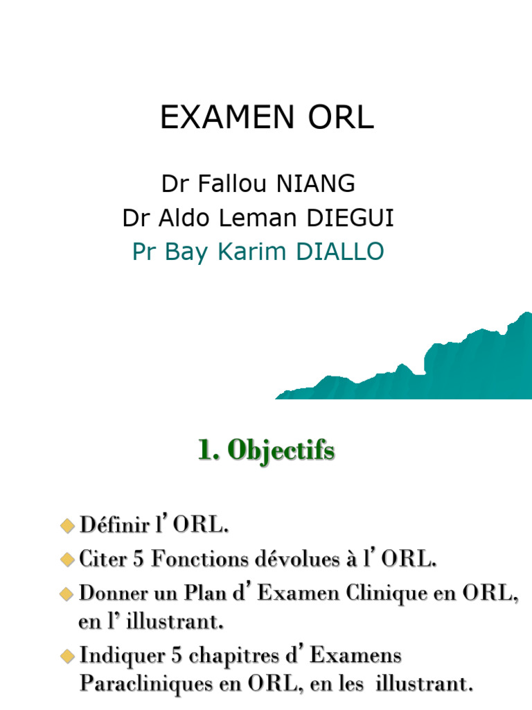 EXAMEN ORL | PDF