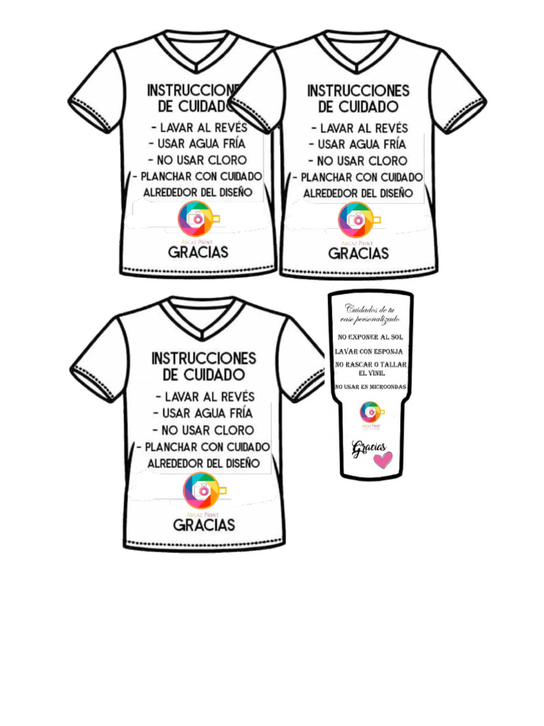 CUIDADOS DE PLAYERA | PDF