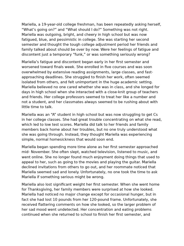 Abormal Psychology Assignment 2 | PDF | Cognitive Behavioral Therapy ...