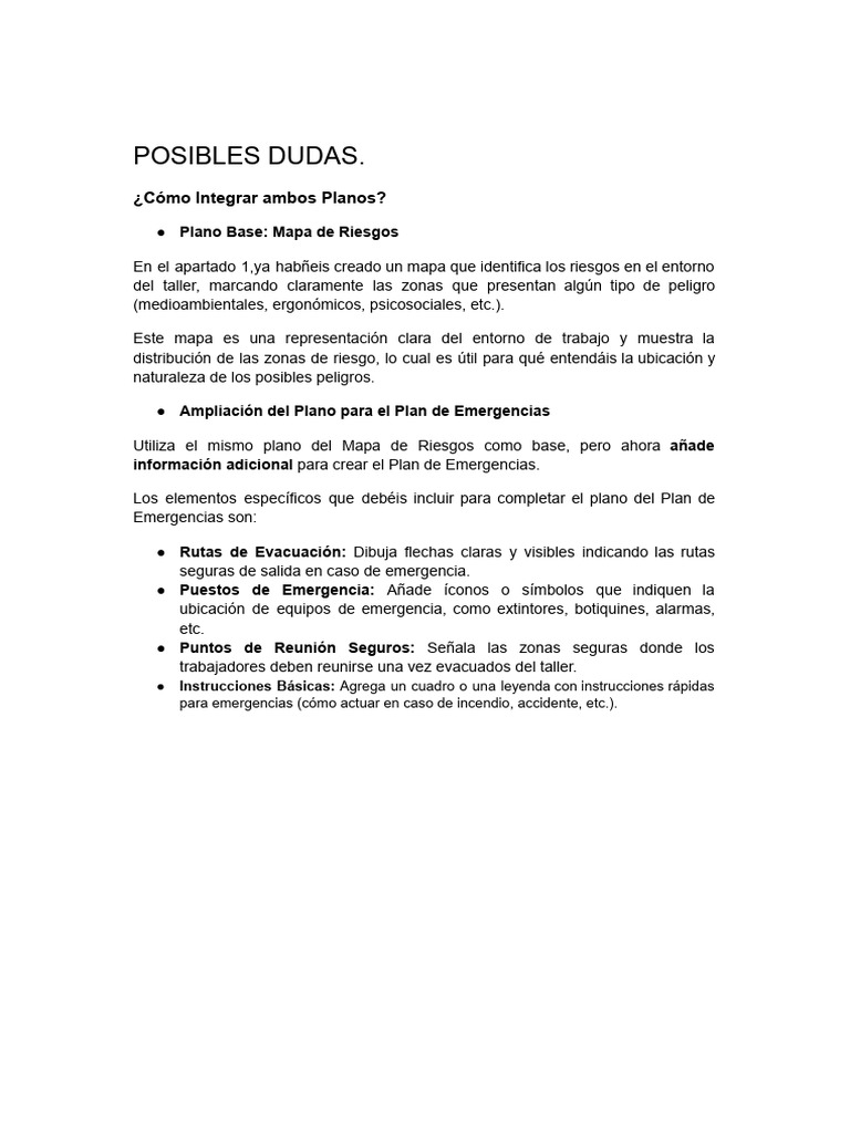 Posibles Dudas | PDF
