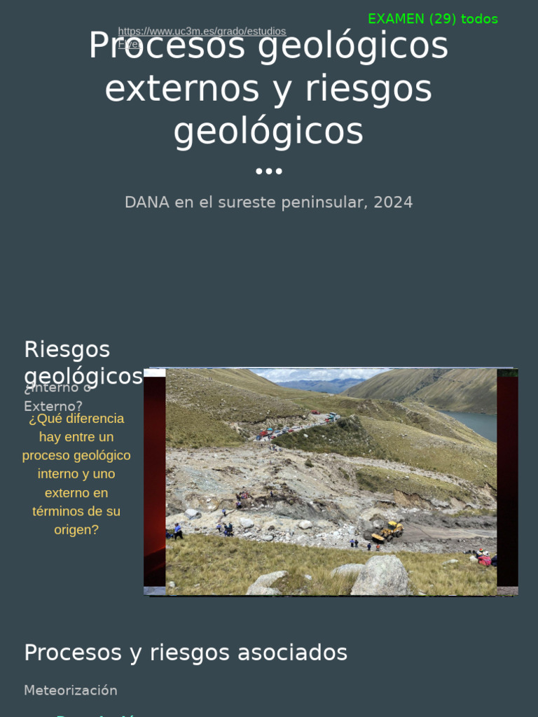 Procesos Geológicos Externos y Riesgos Geológicos | PDF | Erosión | glaciar