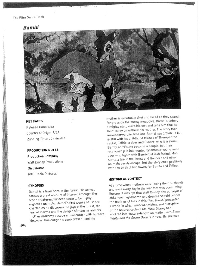 Bambi - Example Analysis | PDF