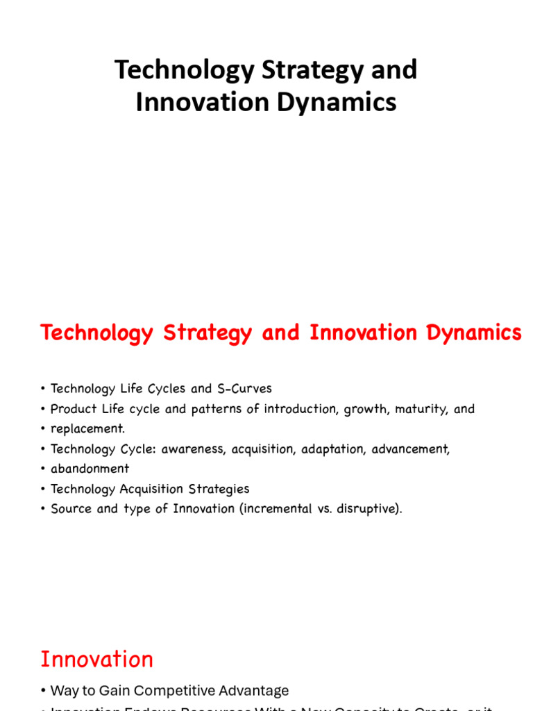 Innovation Dynamics | PDF | Innovation | Calculator