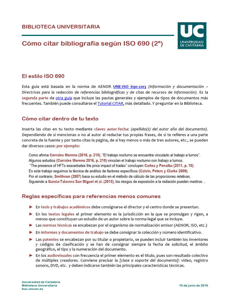 Guia Citar ISO 690 - Parte 2 | PDF | Citación