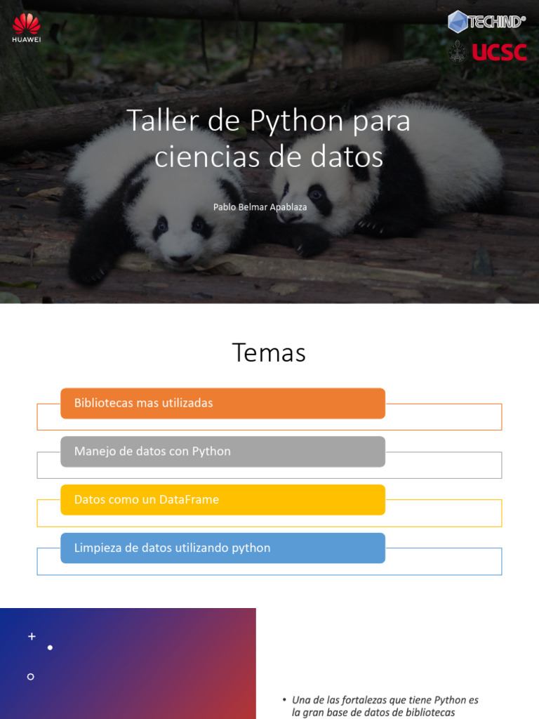 Taller de Python para Ciencia de Datos | PDF | Aprendizaje profundo | Aprendizaje automático