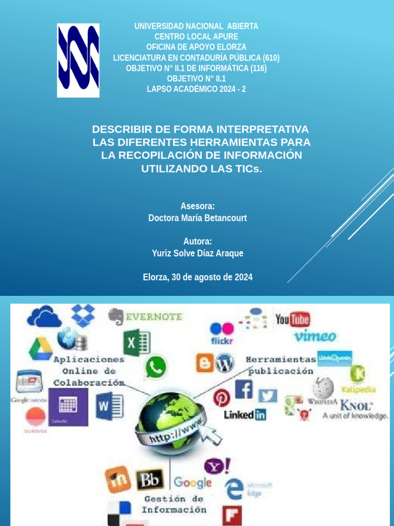 Objetivo Ii.1 Informática Yuriz | PDF | Tecnología de información y ...