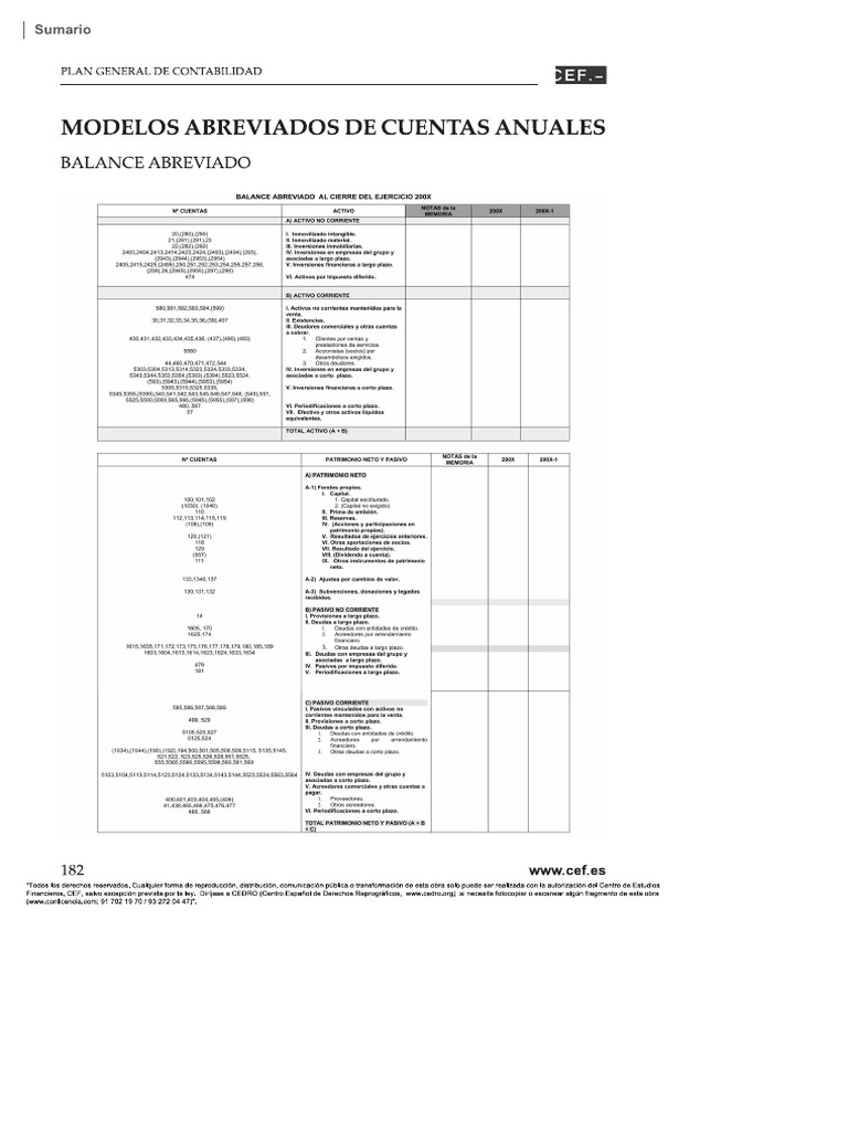 0.- Plan General de Contabilidad (3) | PDF