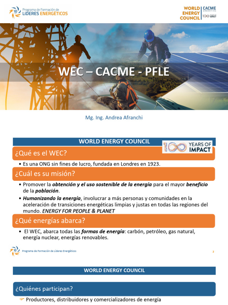1.Intro WEC-CACME-PFLE Ed21 | PDF