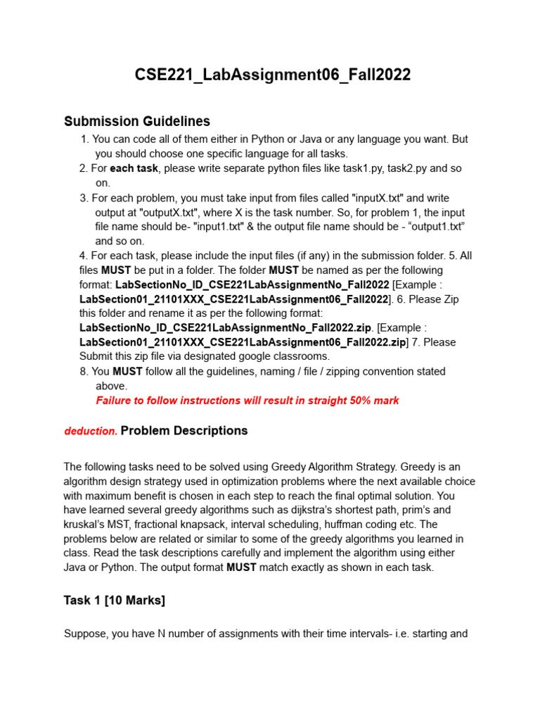 CSE221 LabAssignment06 Fall2022 | PDF | Zip (File Format) | String (Computer Science)