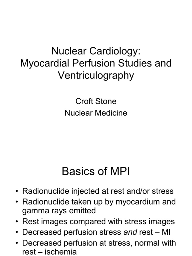 Nuclear Cardiology | PDF | Science & Mathematics